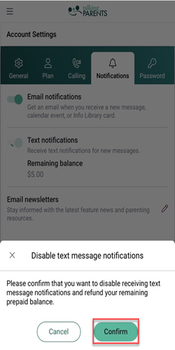 How do I change the payment method for text message notifications ...
